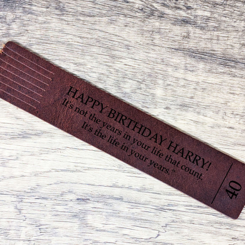 &Its not the years in your life that count& Personalised Birthday Real ...