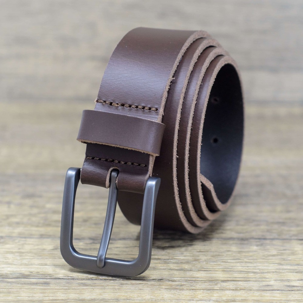 Womens Brown Leather Belts - Ashford Ridge