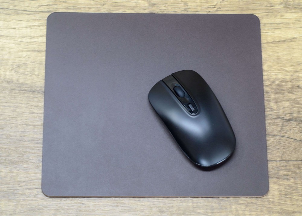 Full Grain Real Leather Mouse Mat in Brown - Ashford Ridge