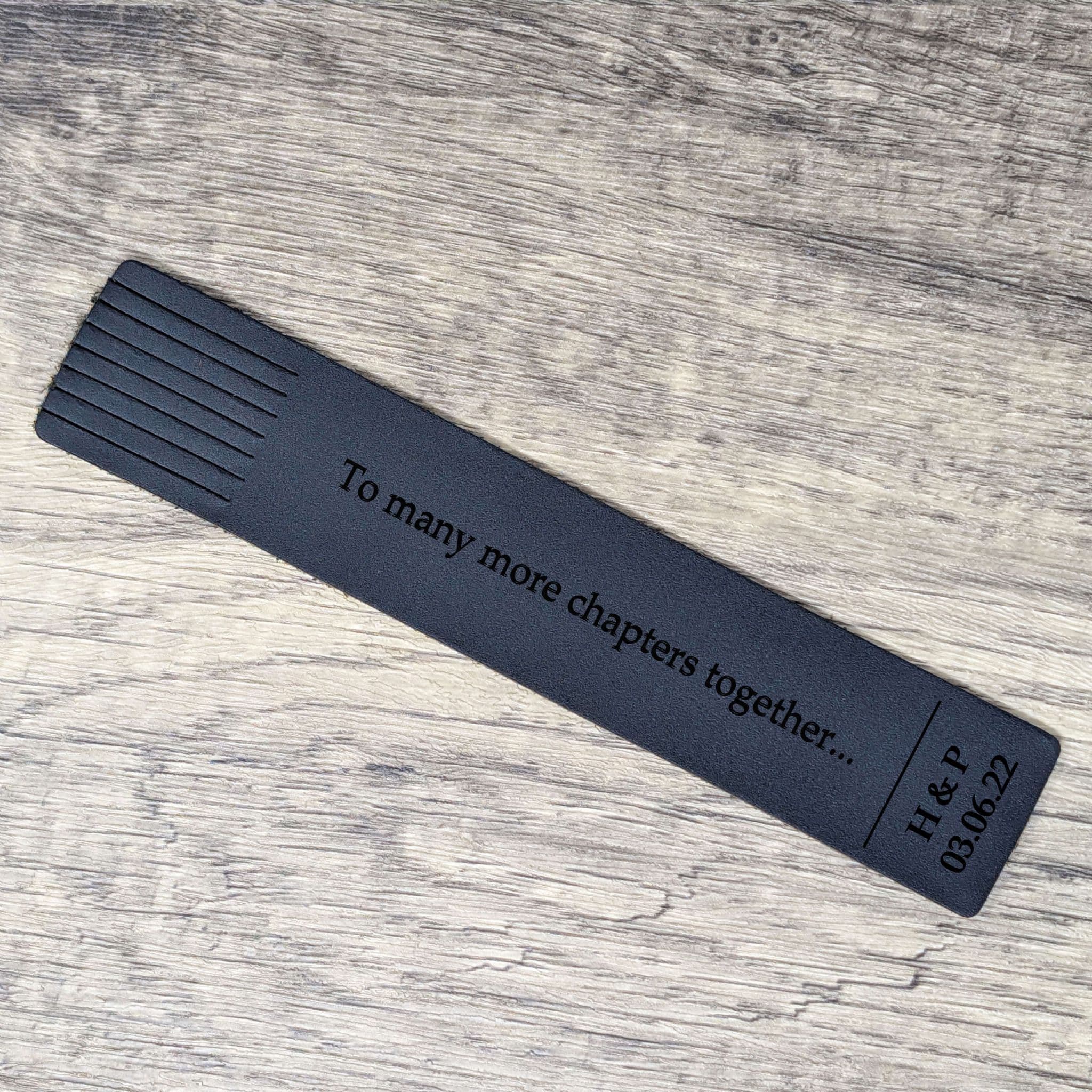 &To many more chapters together& Personalisable Real Leather Bookmark ...