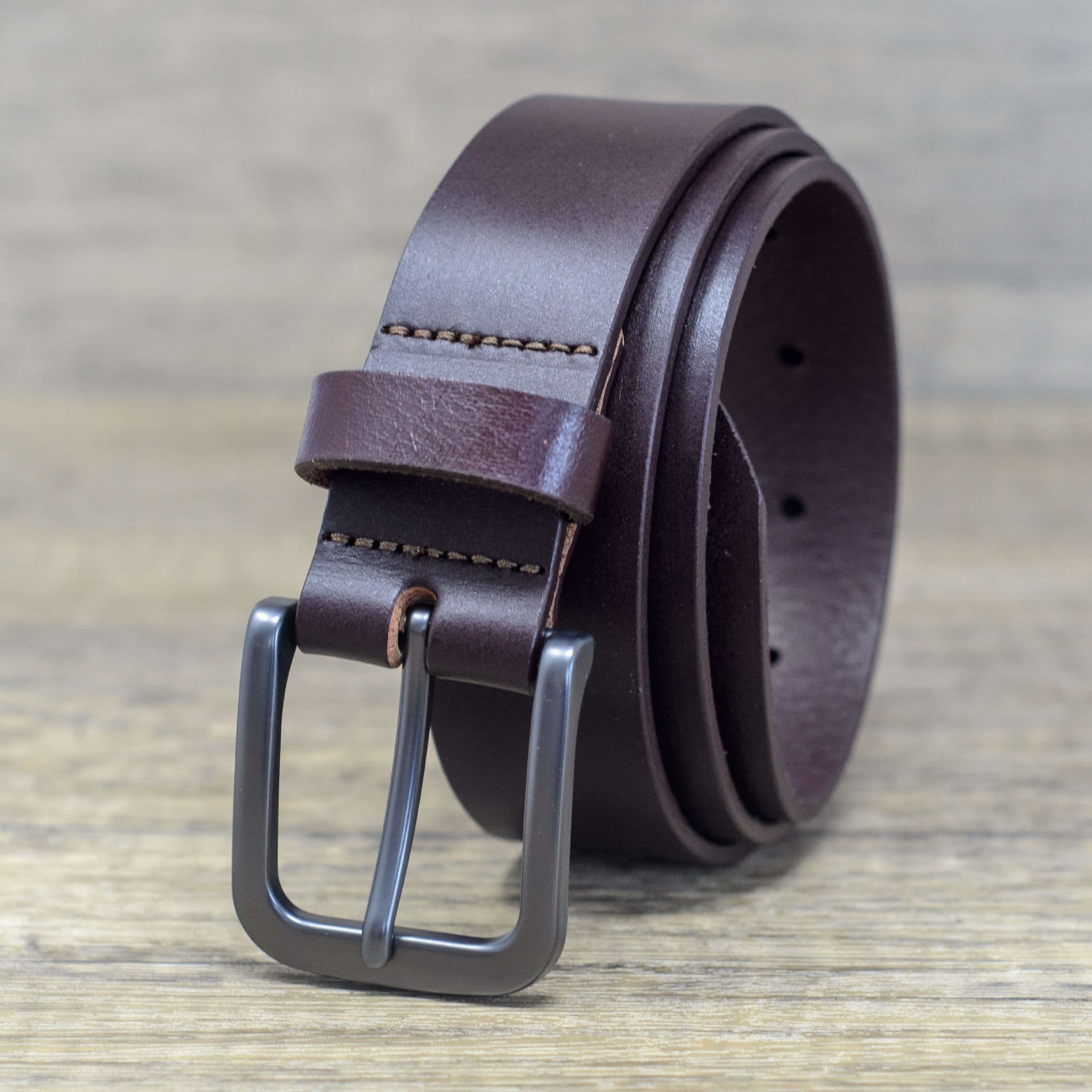 35mm Full Grain Real Leather Belt - Chestnut - Ashford Ridge