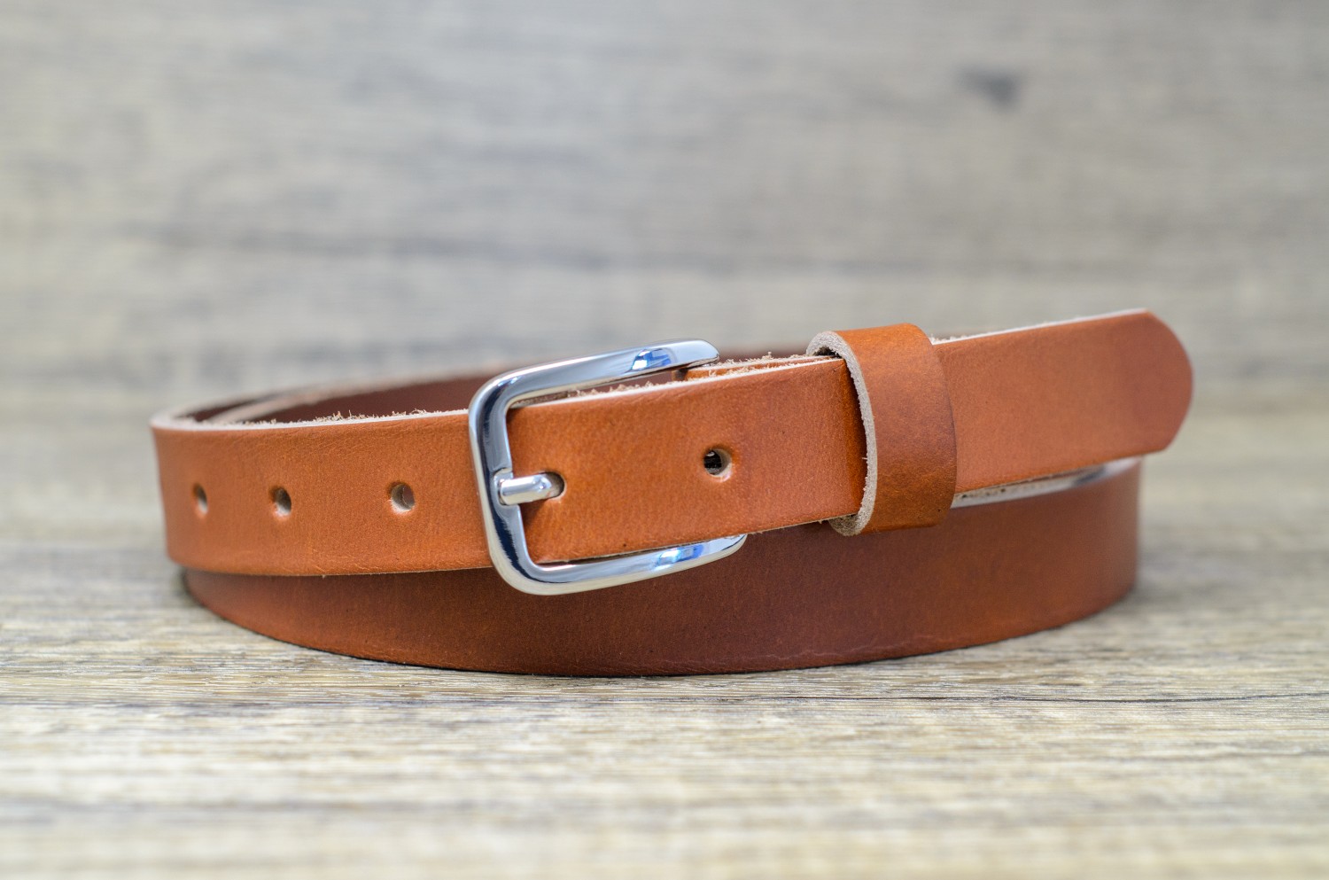 25mm Full Grain Real Leather Belt - Tan - Ashford Ridge