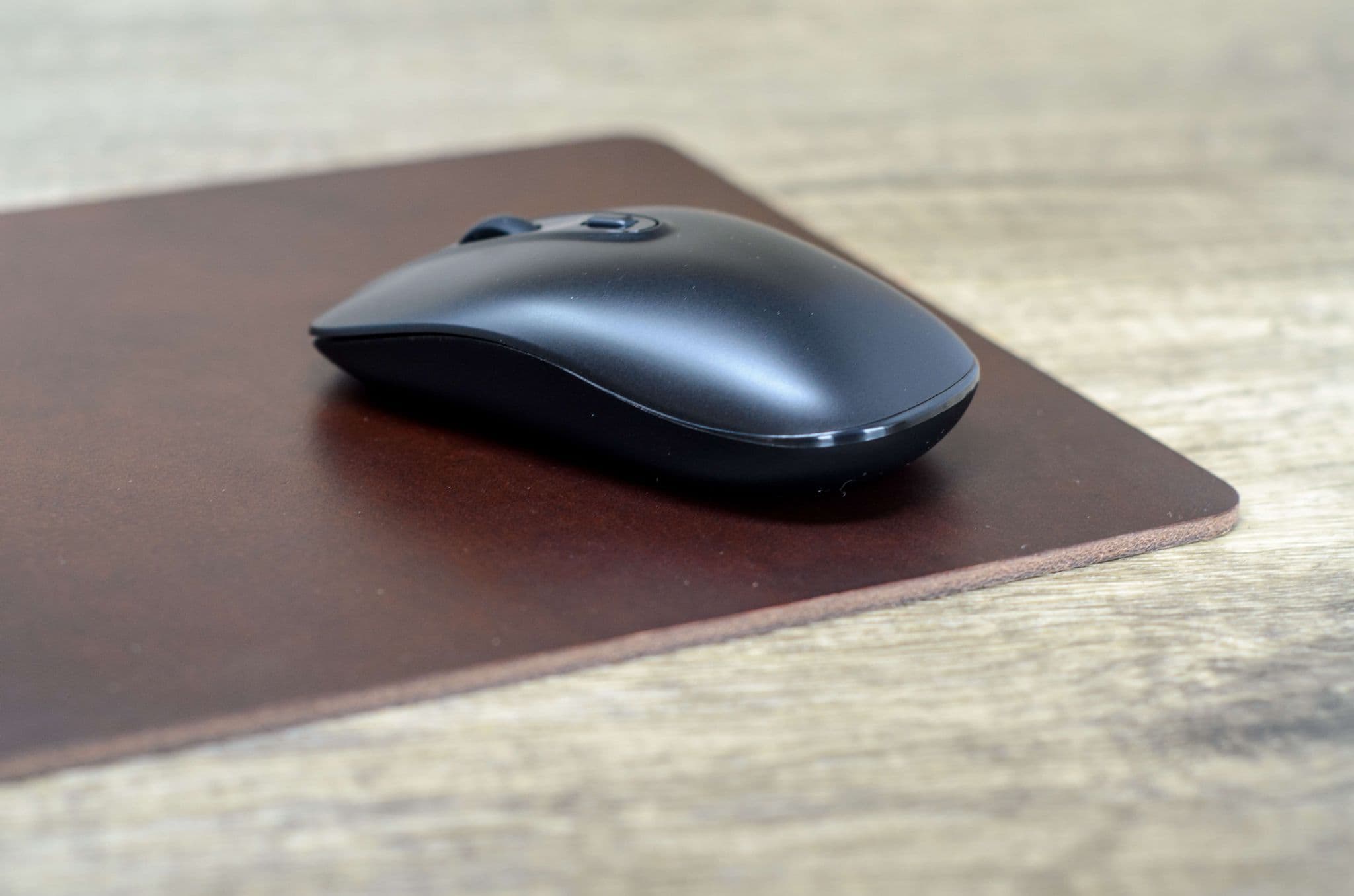 Full Grain Real Leather Mouse Mat in Antique Brown - Ashford Ridge