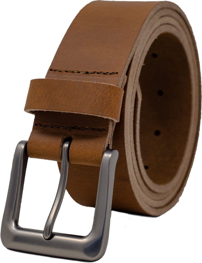 HLA - 40mm Full Grain Real Leather Belt - Tan - Ashford Ridge