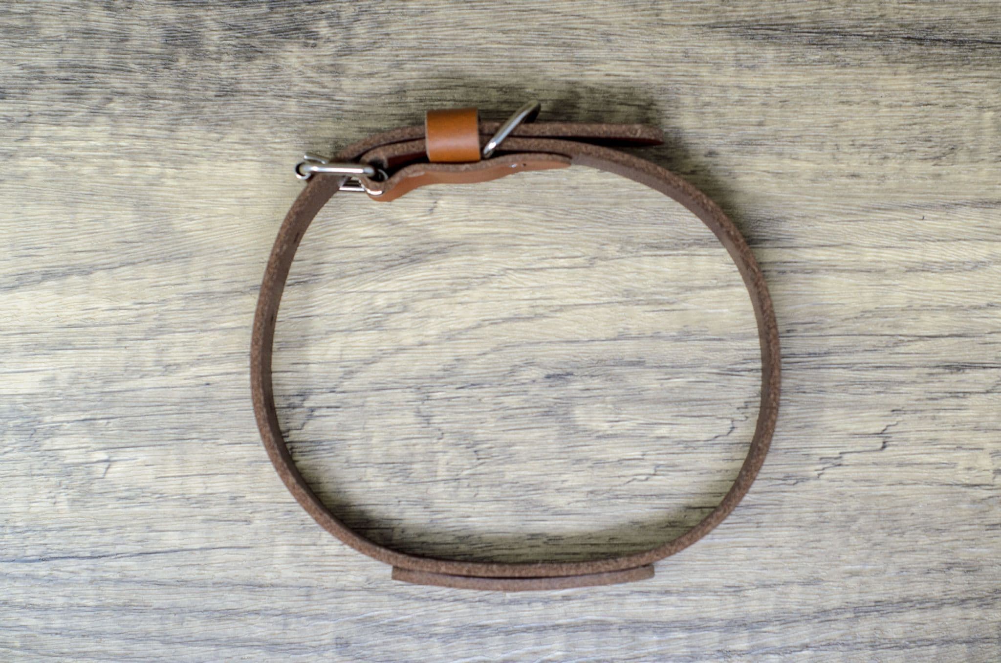 Personalised Full Grain Real Leather Dog Collar - Tan - Ashford Ridge