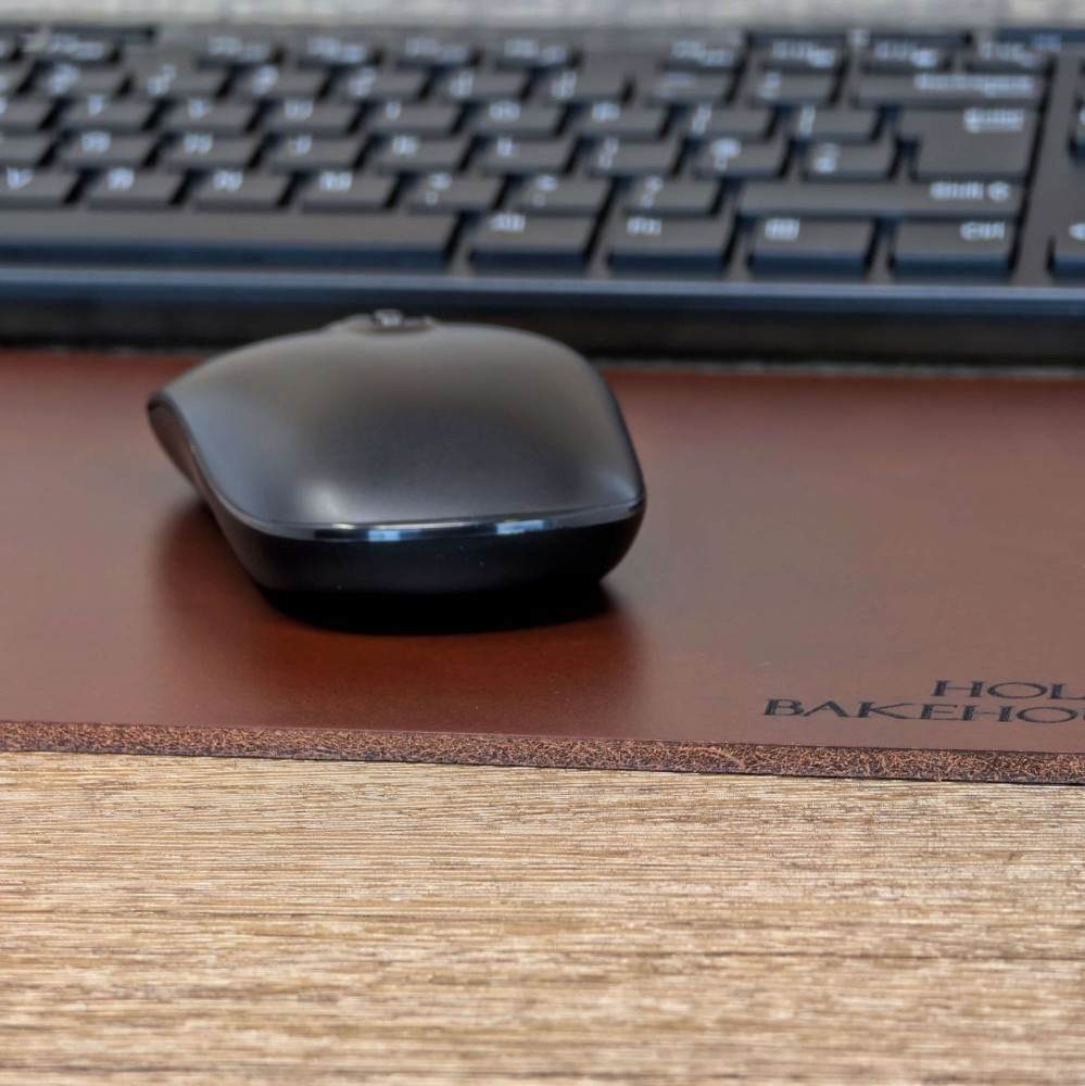 Personalised Real Leather Mouse Mat - Ashford Ridge